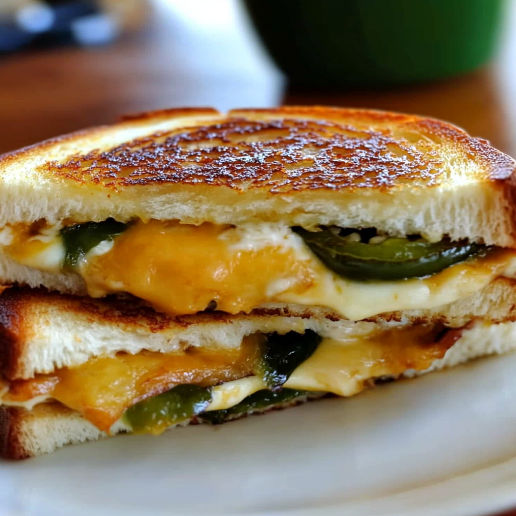 Roasted Jalapeno Popper Grilled Cheese