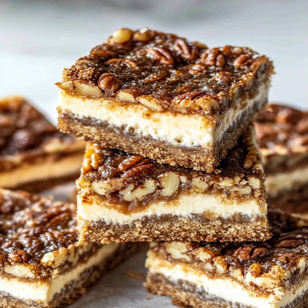 Pecan Pie Cheesecake Bars