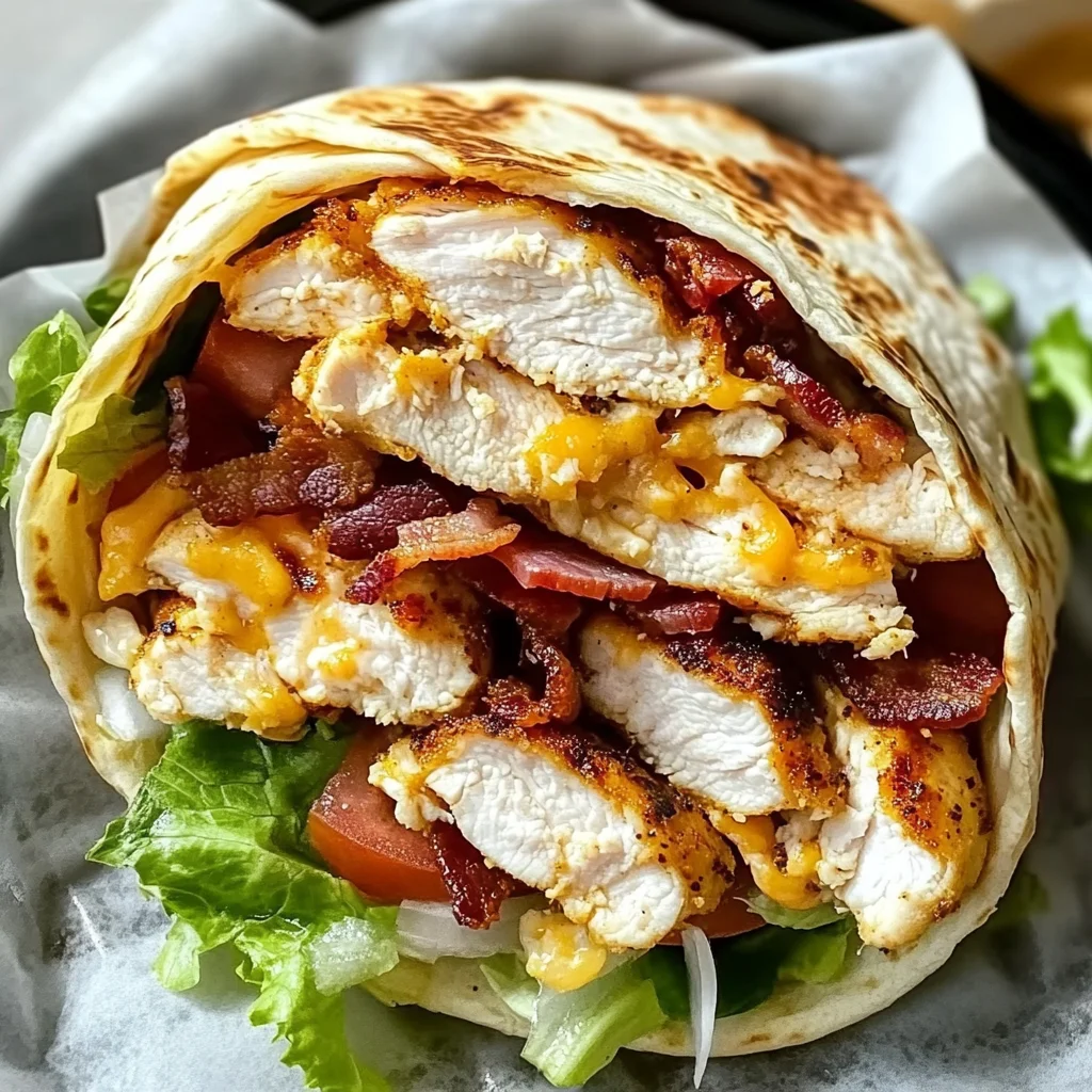Crispy Chicken Bacon Ranch Wrap