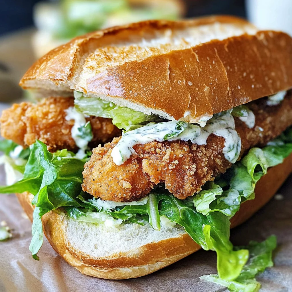 Crispy Chicken Caesar Sandwich