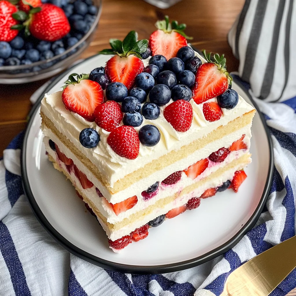 Patriotic Berry Cake