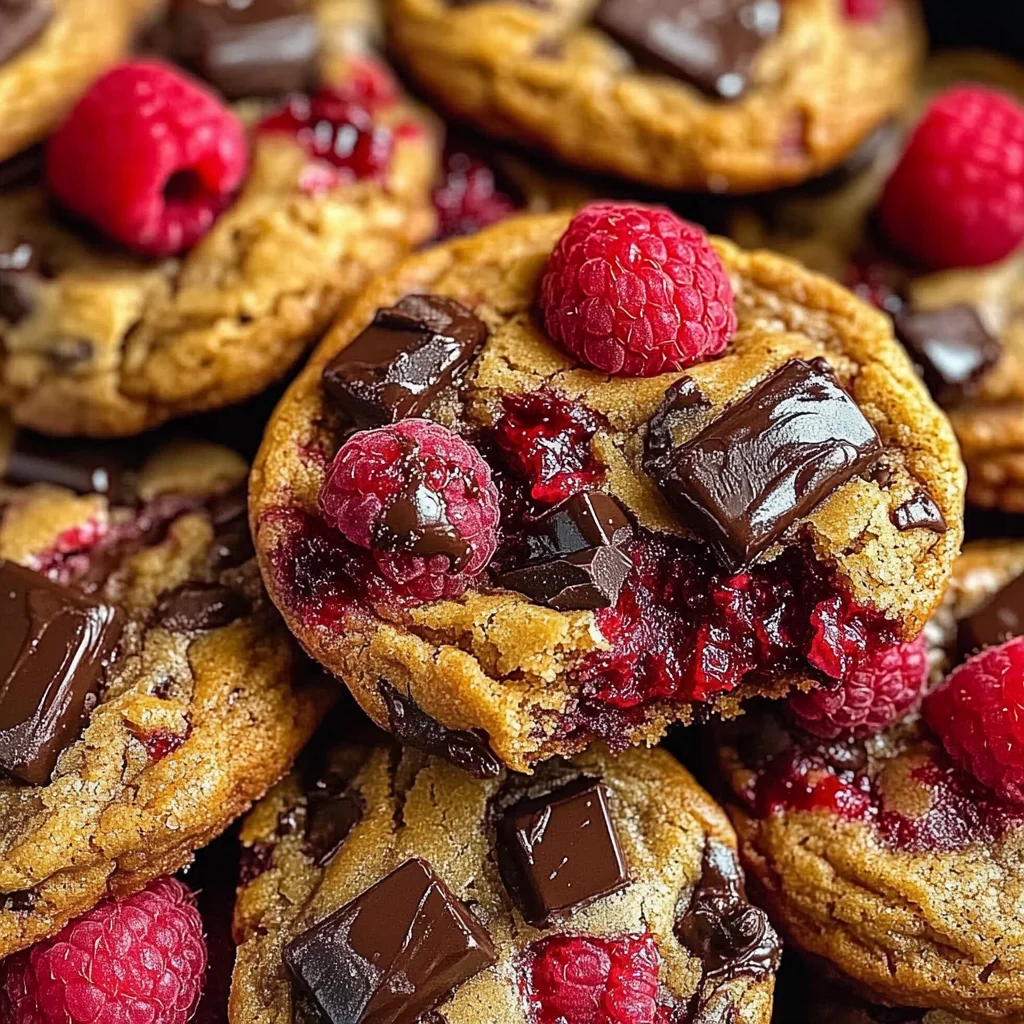 Raspberry Chocolate Chunk Cookies – Easy & Irresistible