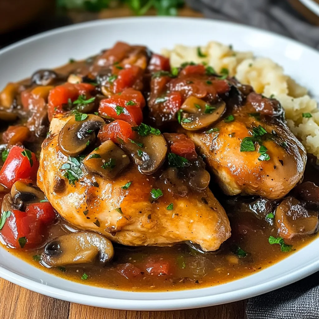 Classic French Chicken Chasseur
