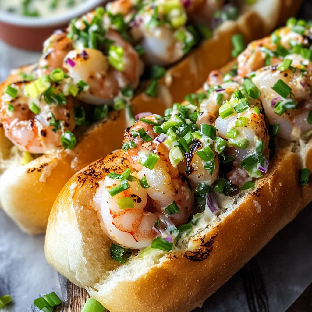 Grilled Shrimp Rolls on Brioche Buns