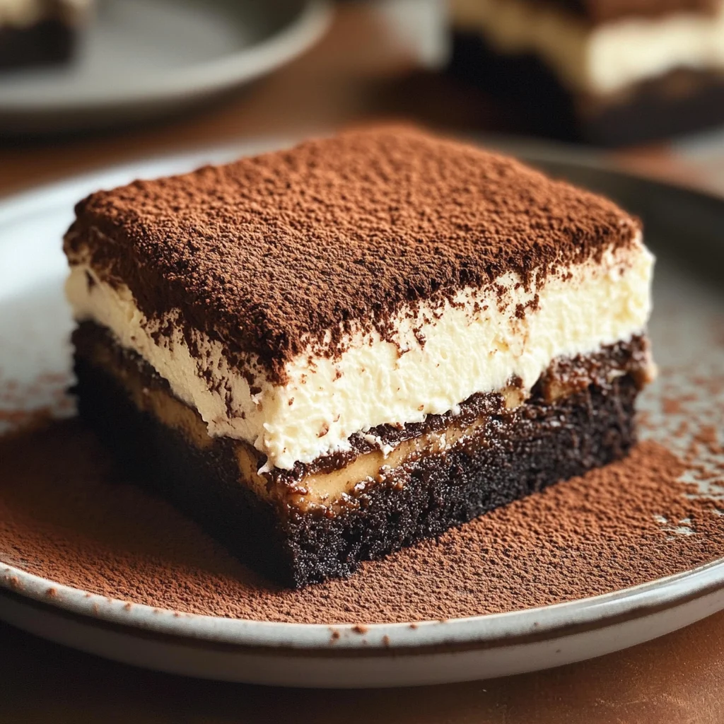 Tiramisu Brownies