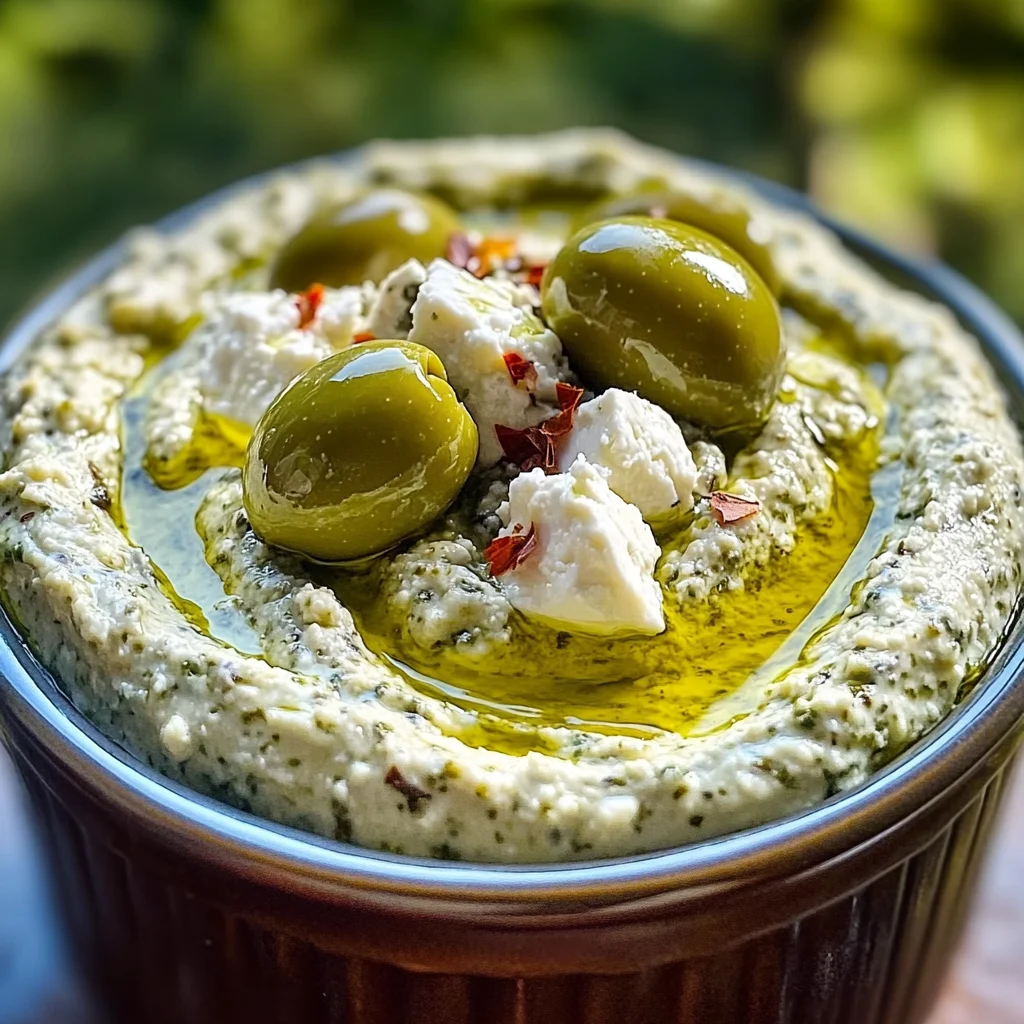 Olive Lovers’ Dream Dip – Creamy Feta & Green Olive Spread
