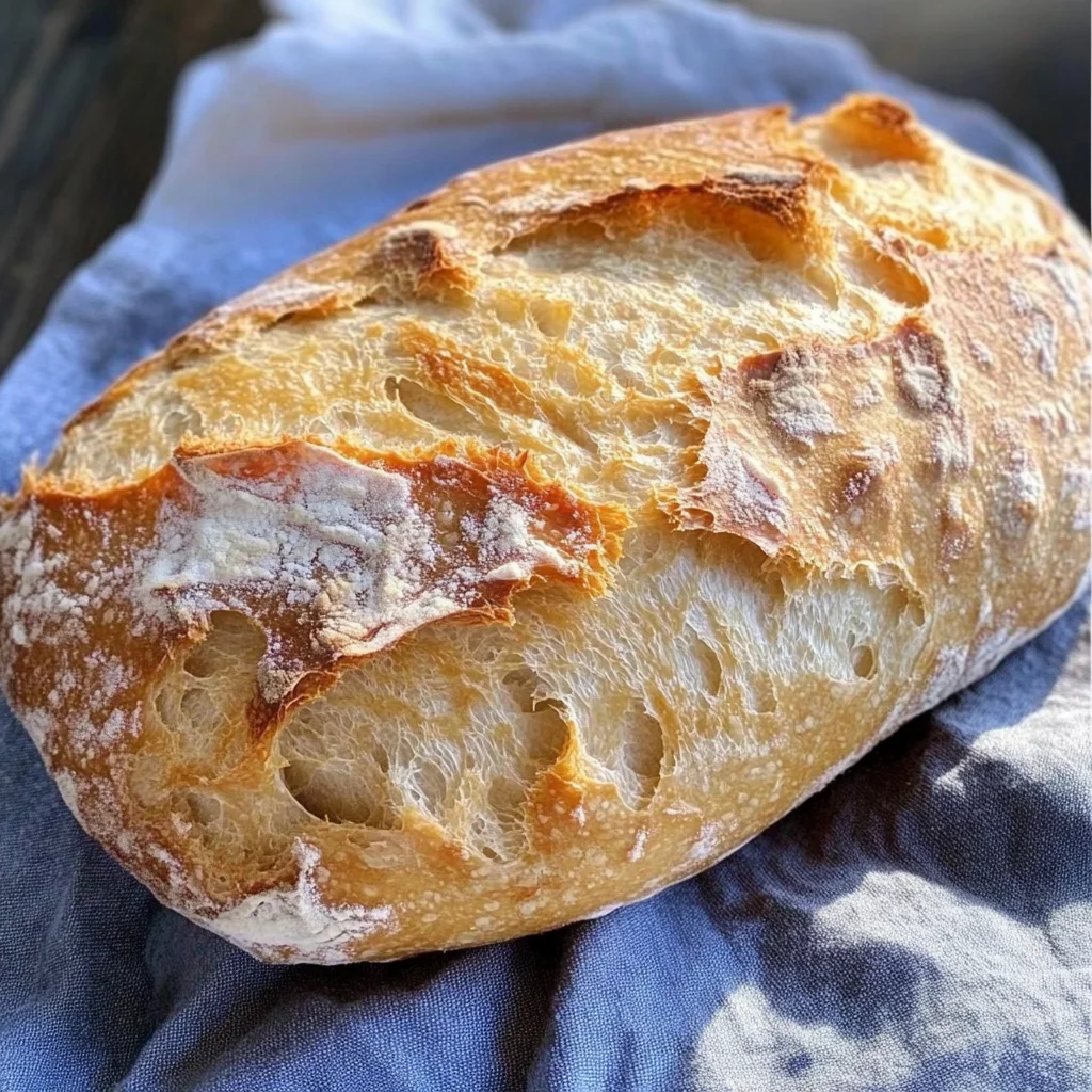 Rustic Italian Crusty Bread Recipe